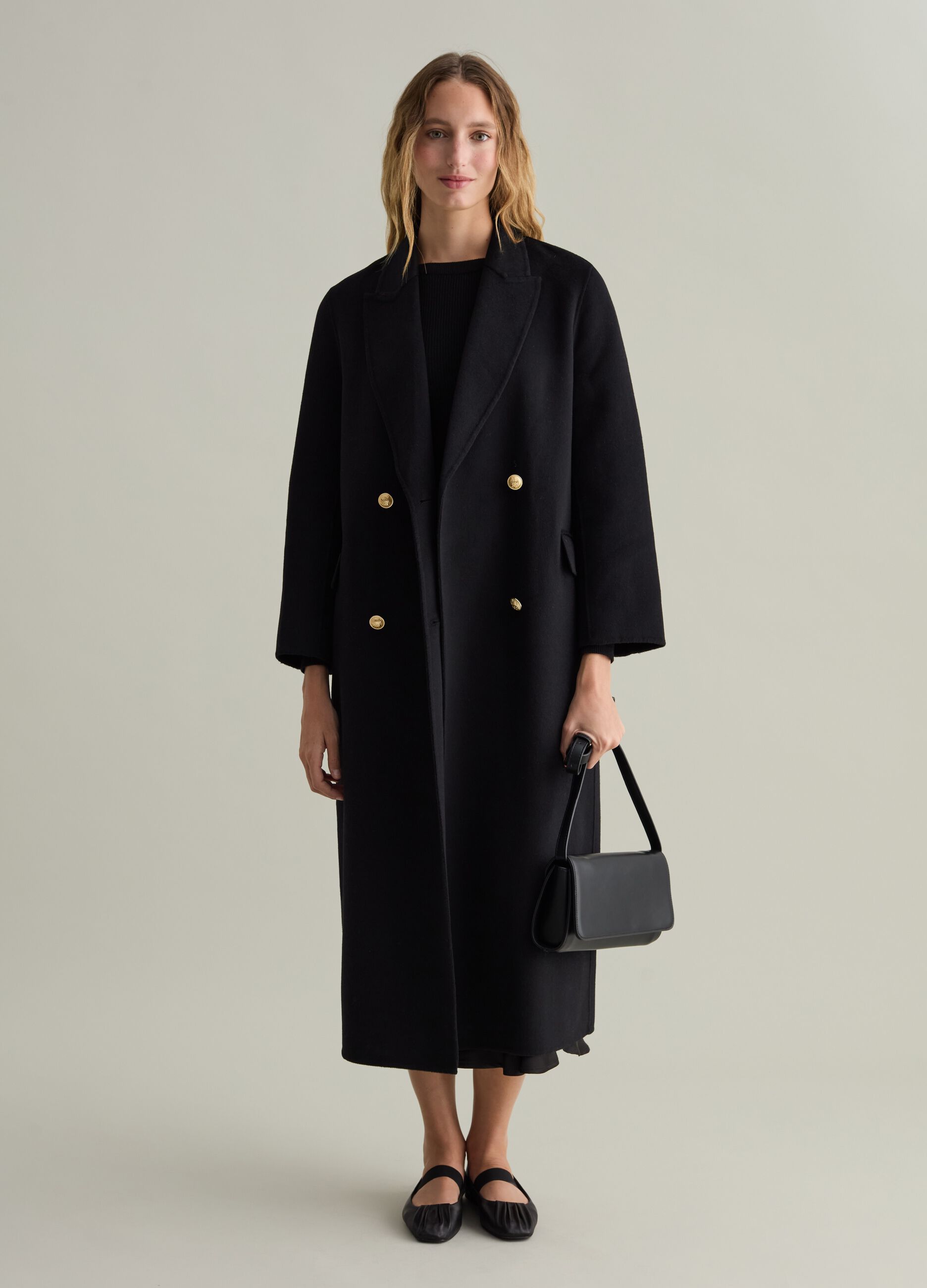 Cappotto lungo doppiopetto Contemporary PIOMBO da Donna | OVS